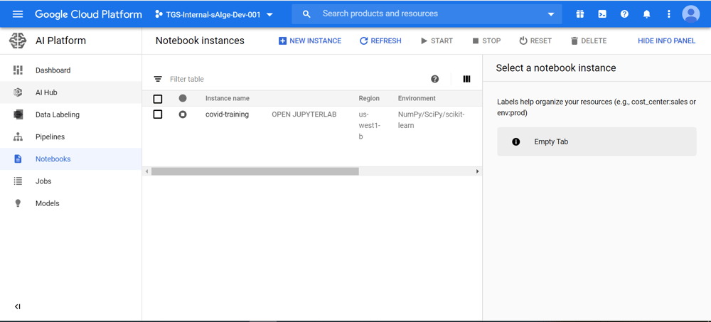 GCP AI Platform Notebooks | TEKsystems